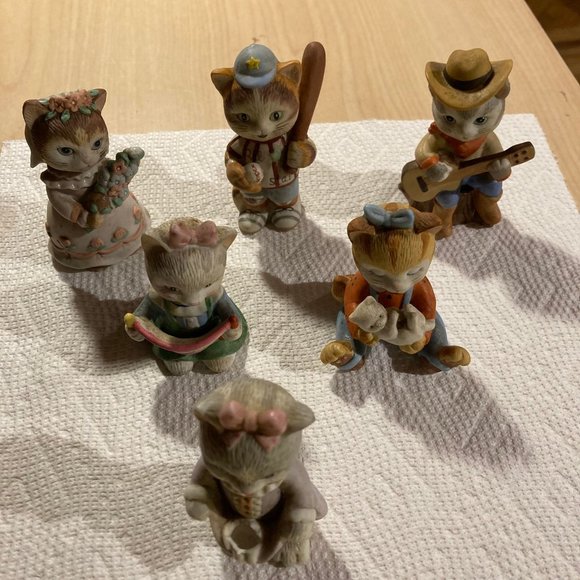 bronson | Accents | Bronson Collectibles Cat Figurines Set Of 6 993 And One 1994 | Poshmark